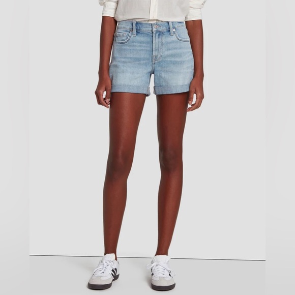 7 For All Mankind | Shorts | Nwt 7 For All Mankind Broken Twill Mid ...
